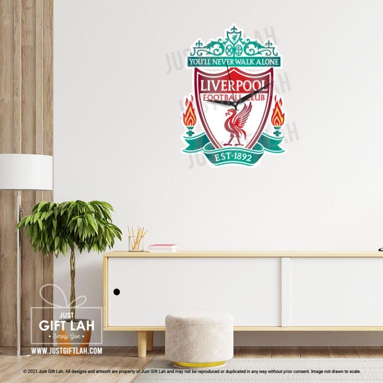 Classic Liverpool Logo 3D Wall Clock, Furniture & Home Living, Home ...