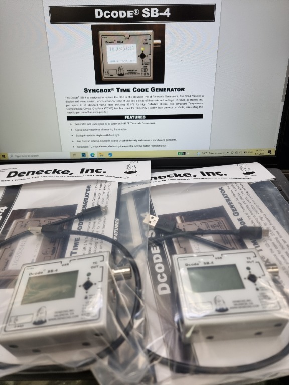 Denecke DCODE® SB-4 SYNCBOX TIME CODE GENERATOR, Audio, Portable Audio ...