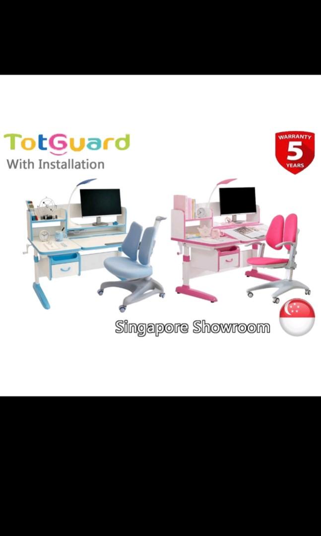 Totguard Ergonomic kid study table and chair, Furniture & Home Living ...