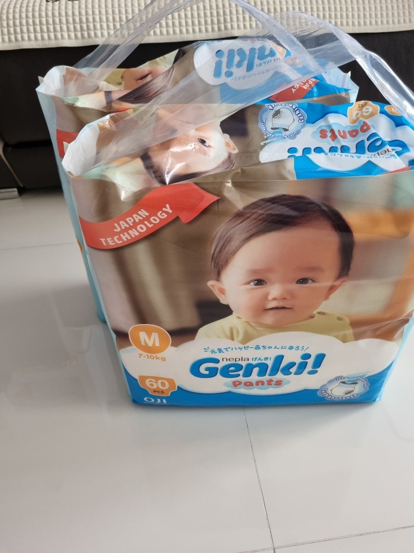 Genki Pants M and L size, Babies & Kids, Bathing & Changing, Diapers ...