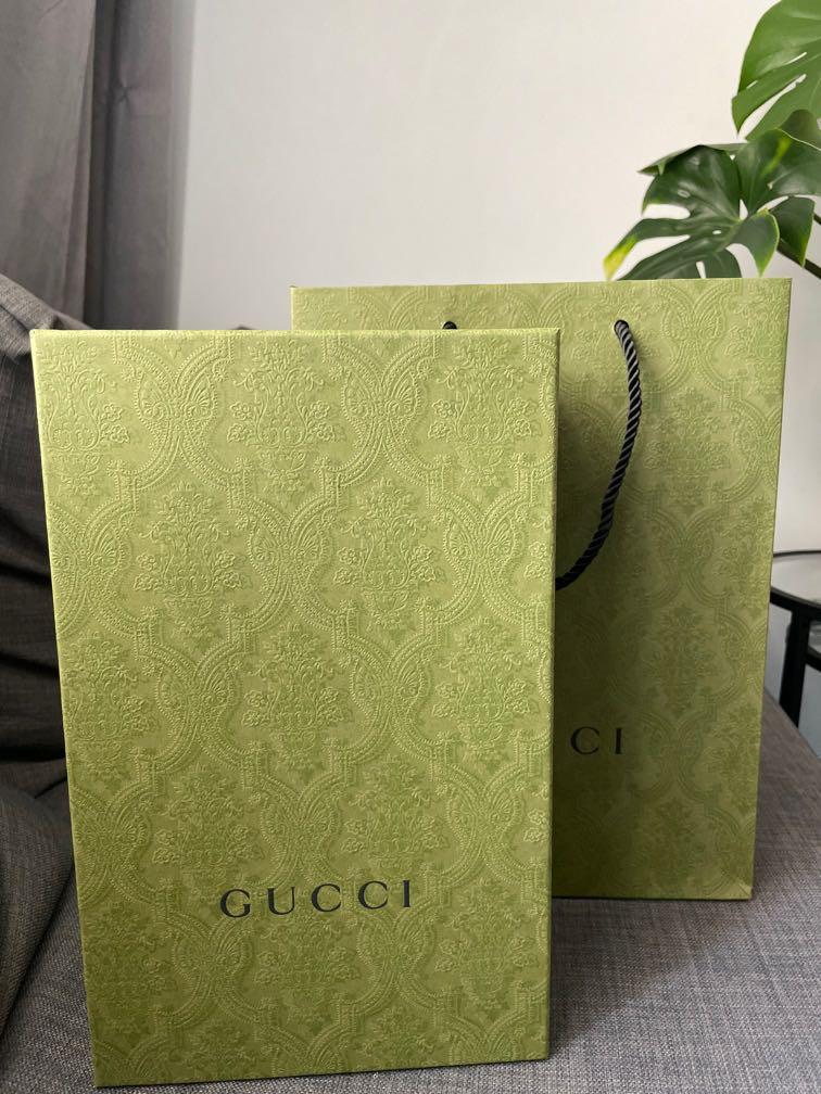 GUCCI Paper Bag & Box, Luxury, Accessories on Carousell