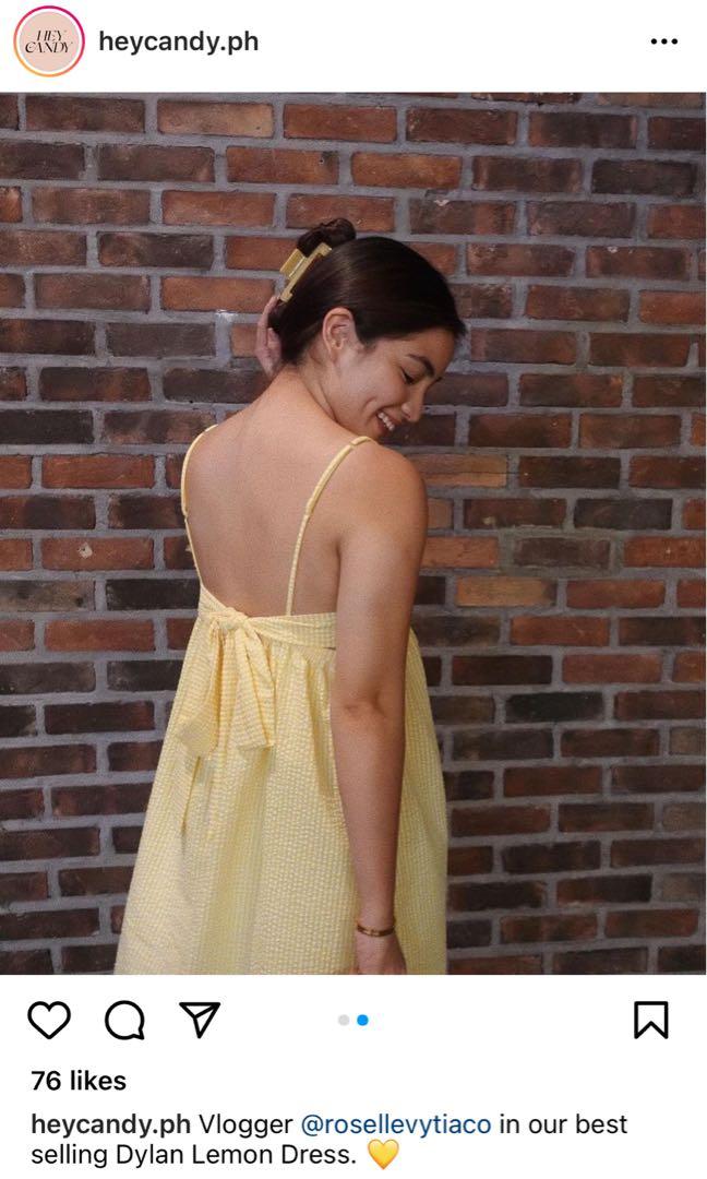 Hey Candy Dylan Lemon Dress, Women's Fashion, Dresses & Sets, Dresses ...