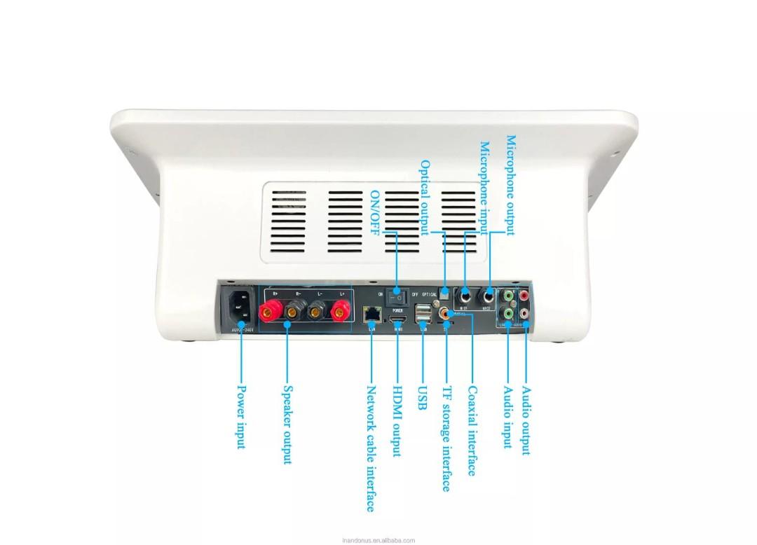 [INANDON 5-IN-1 KARAOKE W/ 400,000+ ORIGINAL SONGS + 8 INCH SPEAKERS ...