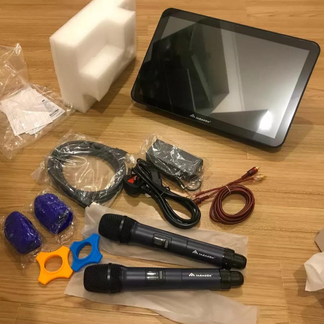 [INANDON 5-IN-1 KARAOKE W/ 400,000+ ORIGINAL SONGS + 8 INCH SPEAKERS ...