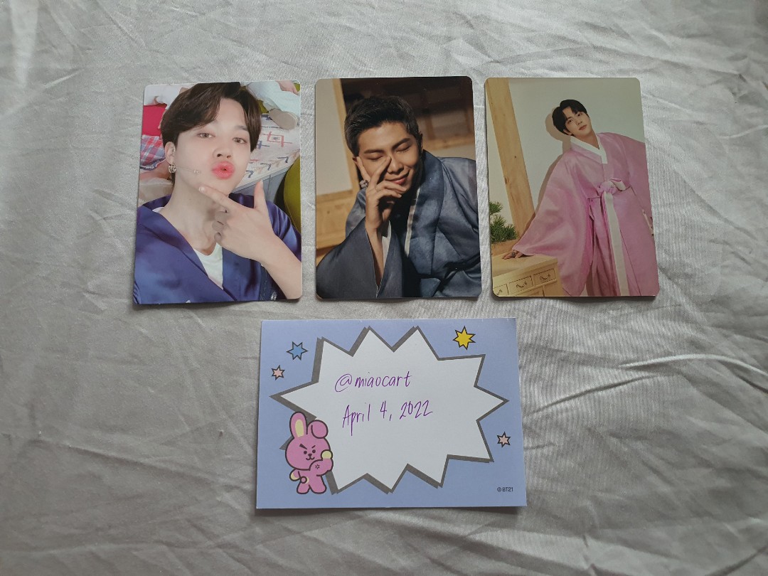 Jimin Merch Box 6 PC + RM & Jin Dalmajung Mini PC, Hobbies & Toys ...