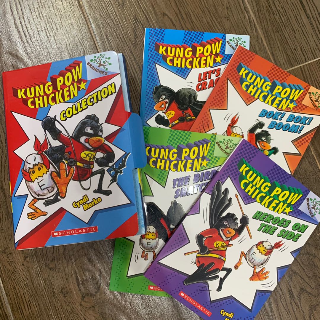 有趣攪笑英文故事書Kung Pow Chicken一套, 興趣及遊戲, 書本 & 文具, 小朋友書 - Carousell