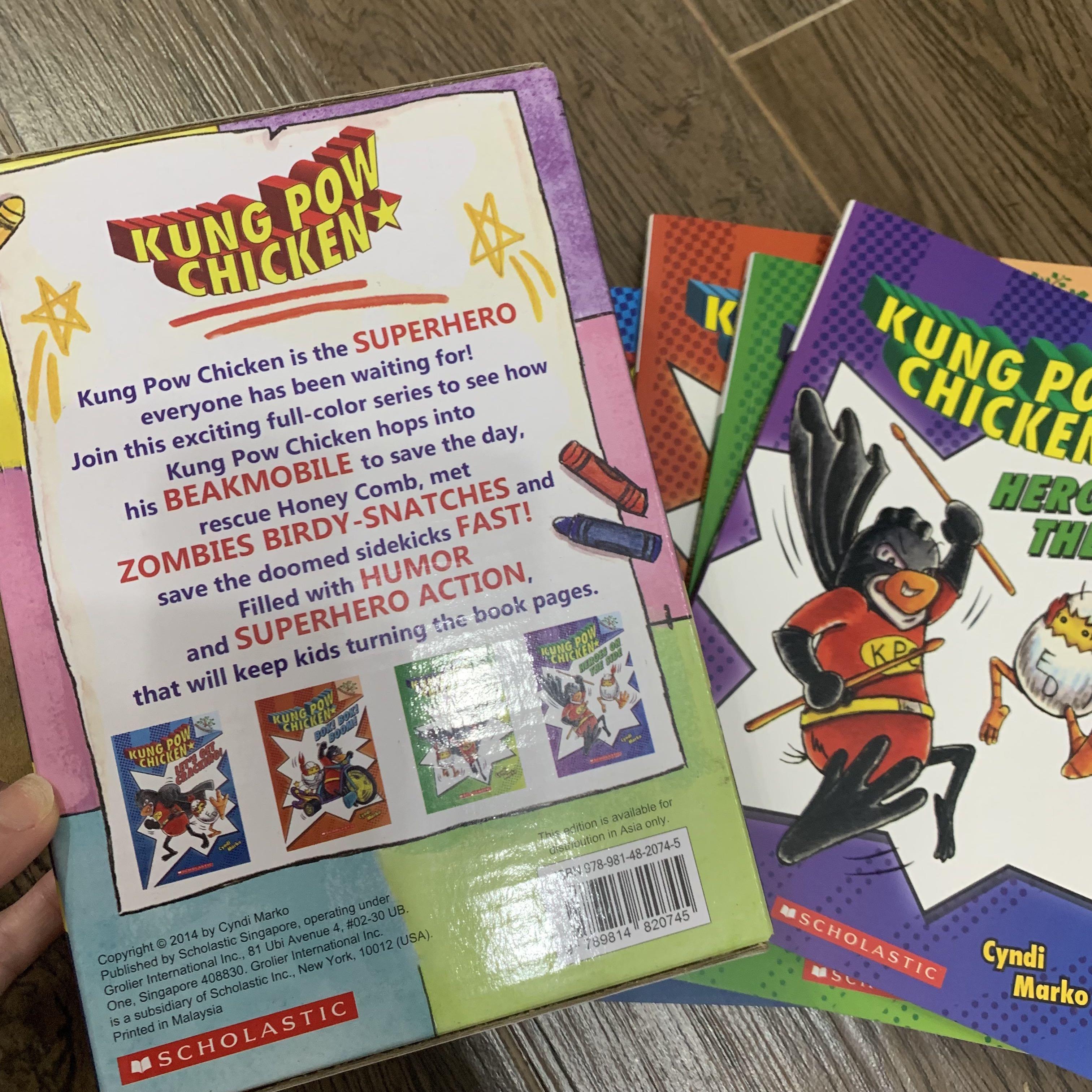 有趣攪笑英文故事書Kung Pow Chicken一套, 興趣及遊戲, 書本 & 文具, 小朋友書 - Carousell