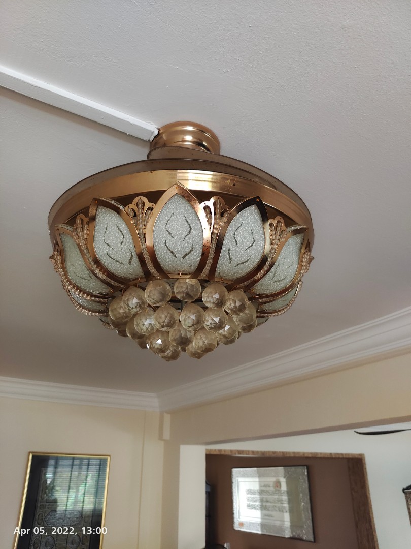 Lighting plus fan, Furniture & Home Living, Lighting & Fans, Lighting ...