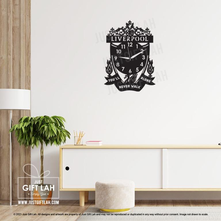 Liverpool Logo Wall Clock, Furniture & Home Living, Home Decor, Clocks ...