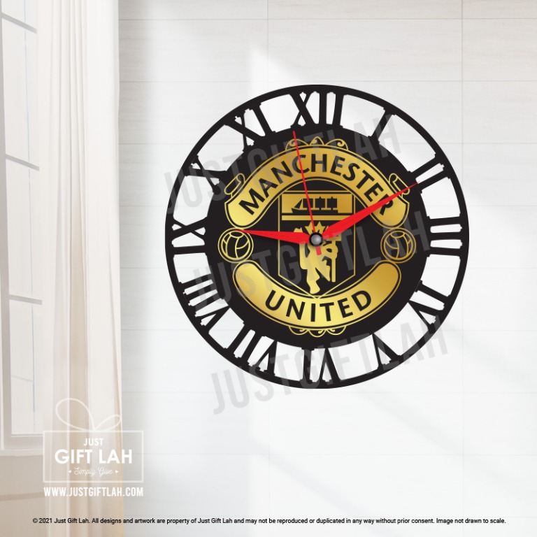 Manchester Roman Numerals Wall Clock, Furniture & Home Living, Home ...