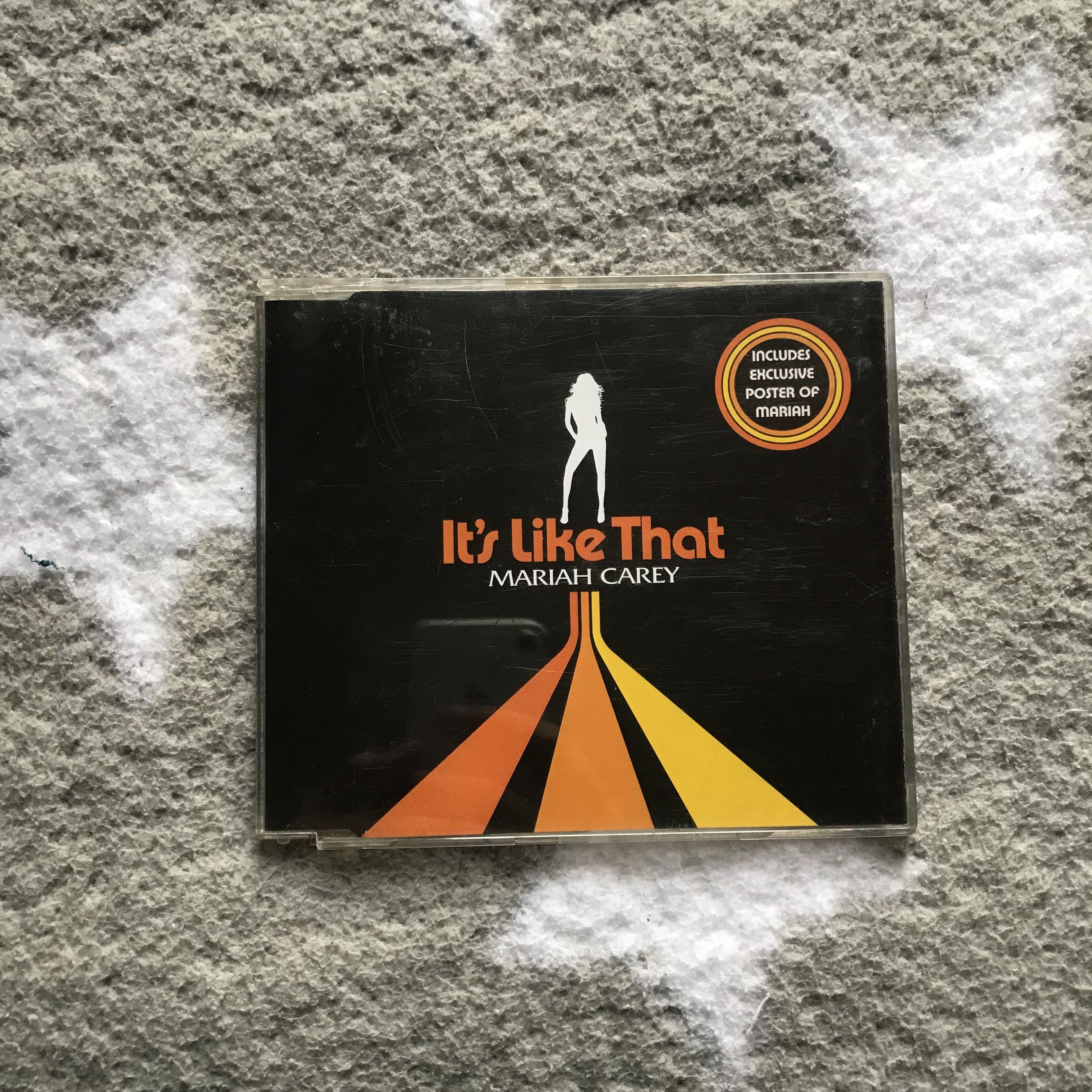 Mariah Carey - It's Like That CD with poster, Hobbies & Toys, Music ...