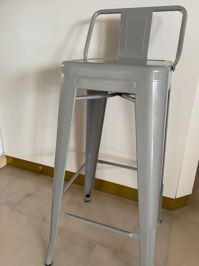 Metal high chair, Furniture & Home Living, Furniture, Chairs on Carousell