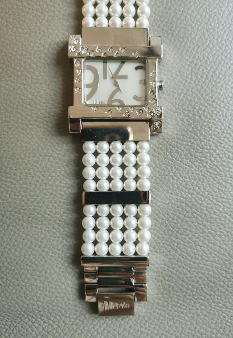 Misaki pearled watch, Women's Fashion, Watches & Accessories, Watches ...