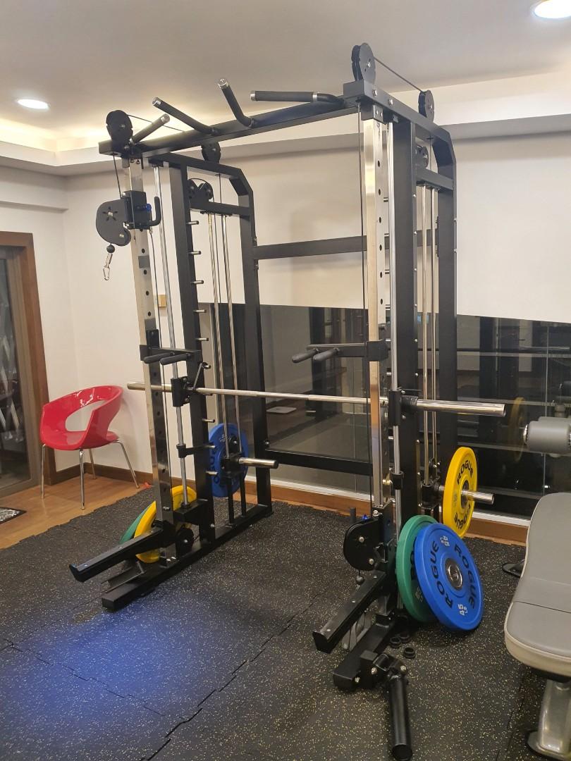 Multi Gym Smith Machine, Sports Equipment, Exercise & Fitness, Cardio ...
