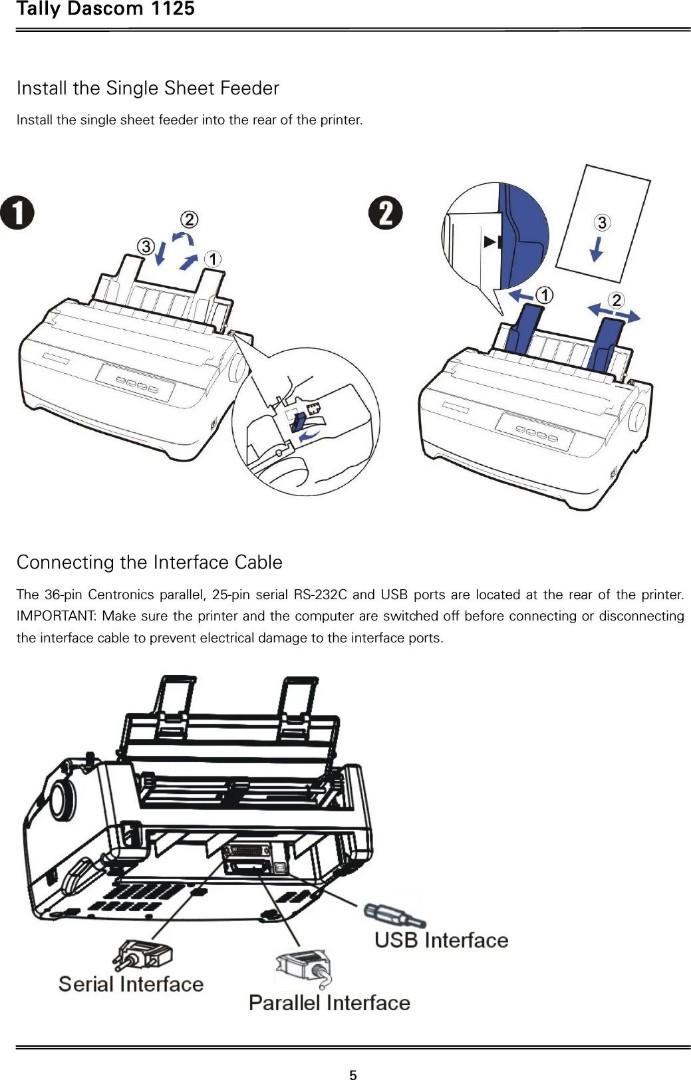 New Arrival!!! Tally Dascom Dot Matrix Printer 1145 80-Column 24 Pins ...