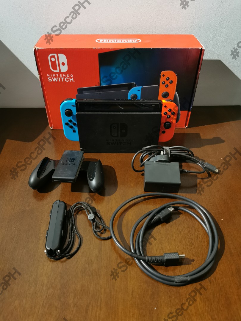 Nintendo Switch V2 RednBlue, Video Gaming, Video Game Consoles ...