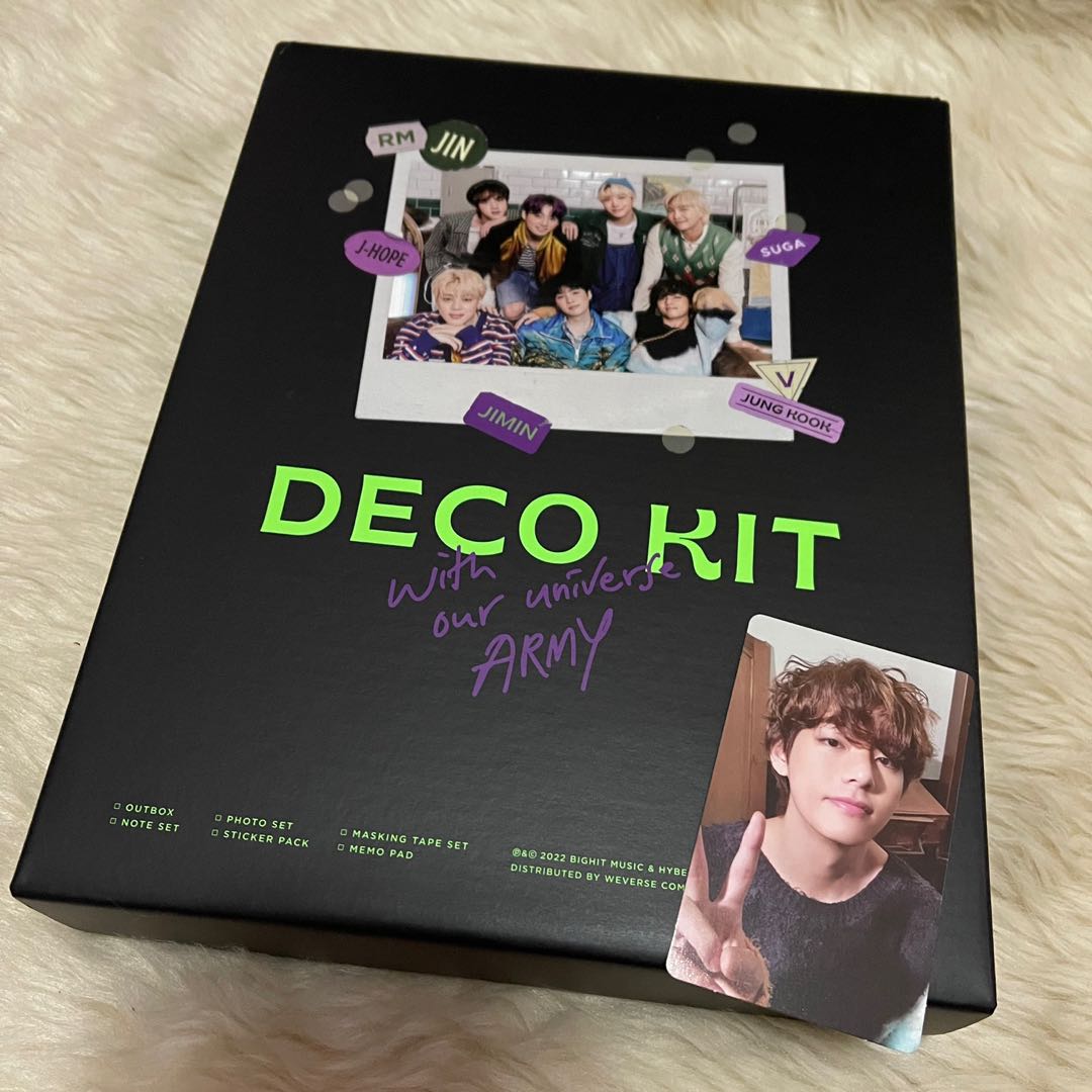 on hand BTS deco kit with V rpc, Hobbies & Toys, Memorabilia ...