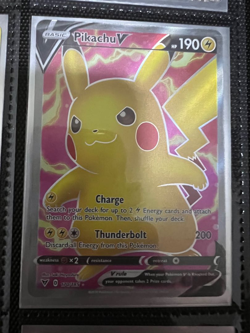 Pikachu v full art vivid pokemon card, Hobbies & Toys, Toys & Games on ...