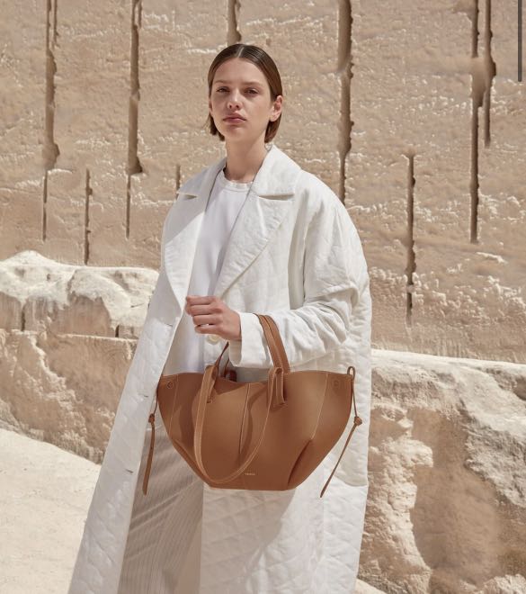 Polène Cyme mini in Camel, Women's Fashion, Bags & Wallets, Shoulder Bags on Carousell