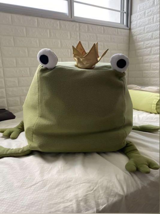 Rare! IKEA frog prince ottoman/cushion, Furniture & Home Living ...