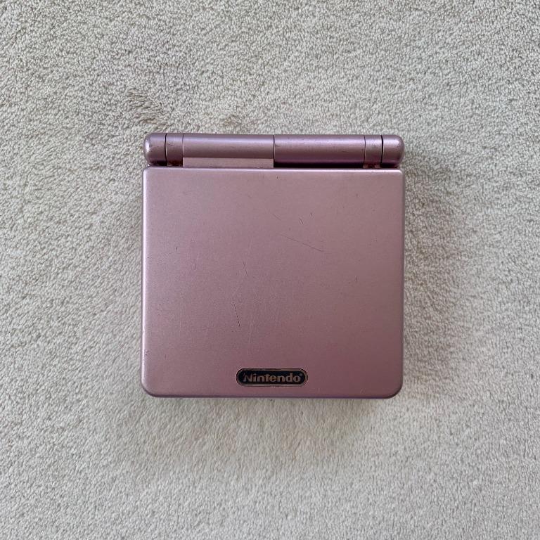 RARE Nintendo Game Boy Advance SP in Pearl Pink Console [AGS-101 ...