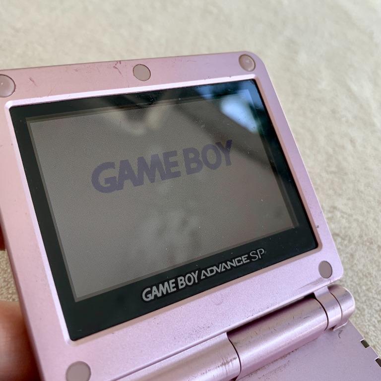 RARE Nintendo Game Boy Advance SP in Pearl Pink Console [AGS-101 ...
