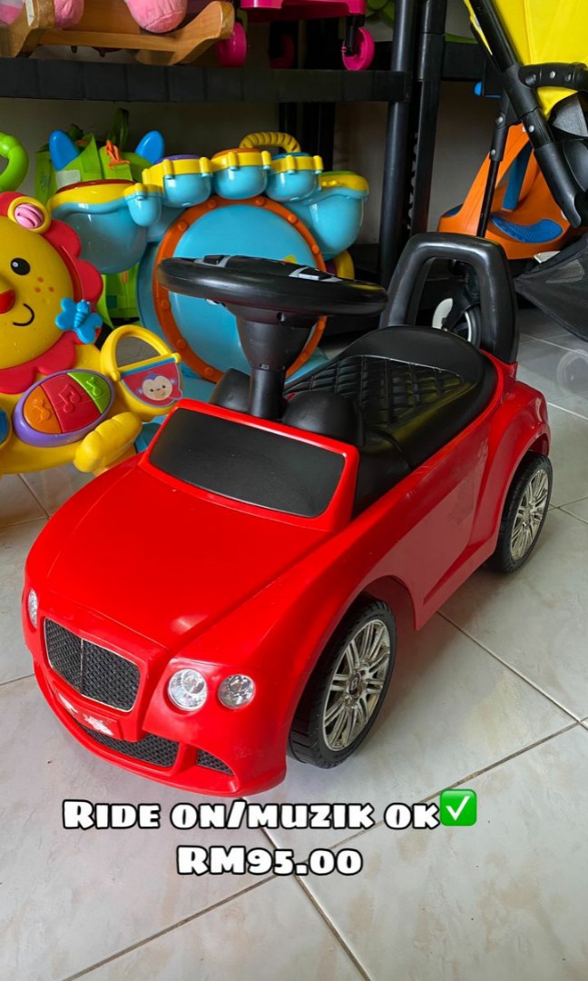 Red Car Ride On, Babies & Kids, Infant Playtime on Carousell