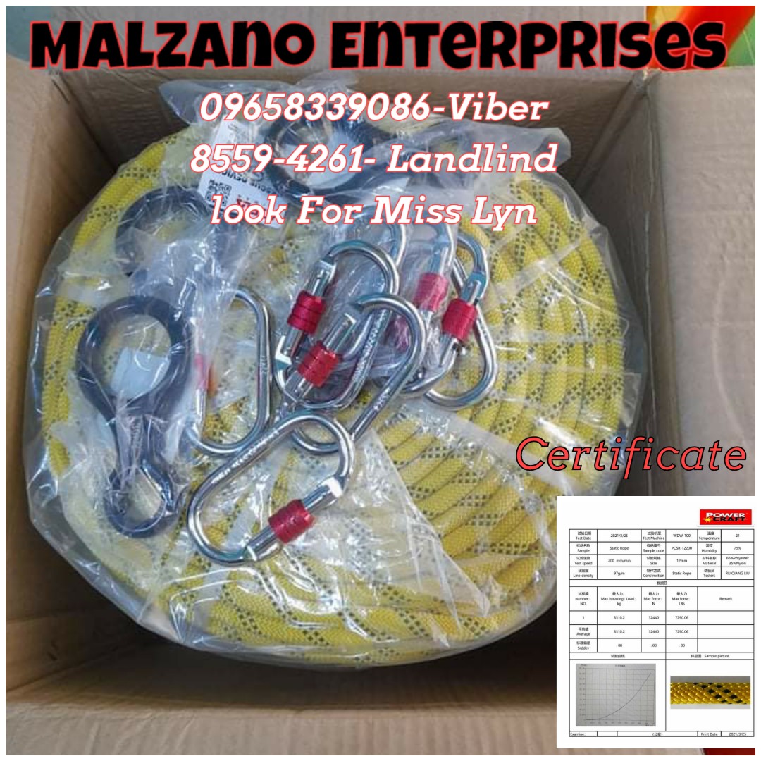 Rescue Rope with Certificate, Commercial & Industrial, Construction ...