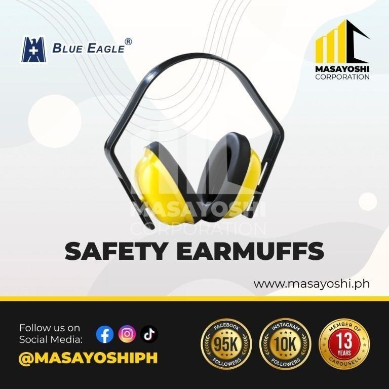 Safety Earmuffs EM62, Noise Reduction, Ear Protection, Blue Eagle, PPE ...