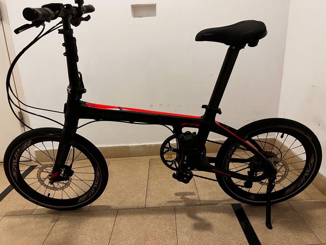 Sava Z1 Carbon Fiber Folding Bike, Sports Equipment, Bicycles & Parts ...