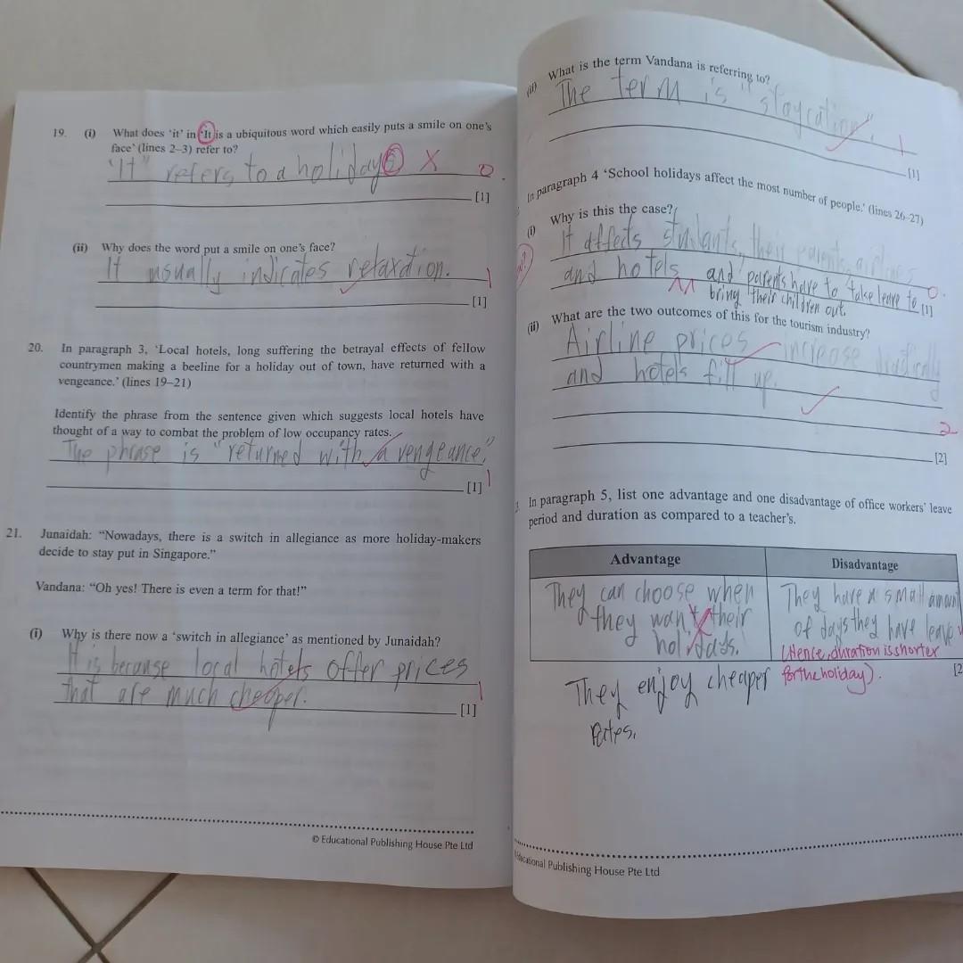 Sec 2 Express English Practice Book, Hobbies & Toys, Books & Magazines ...