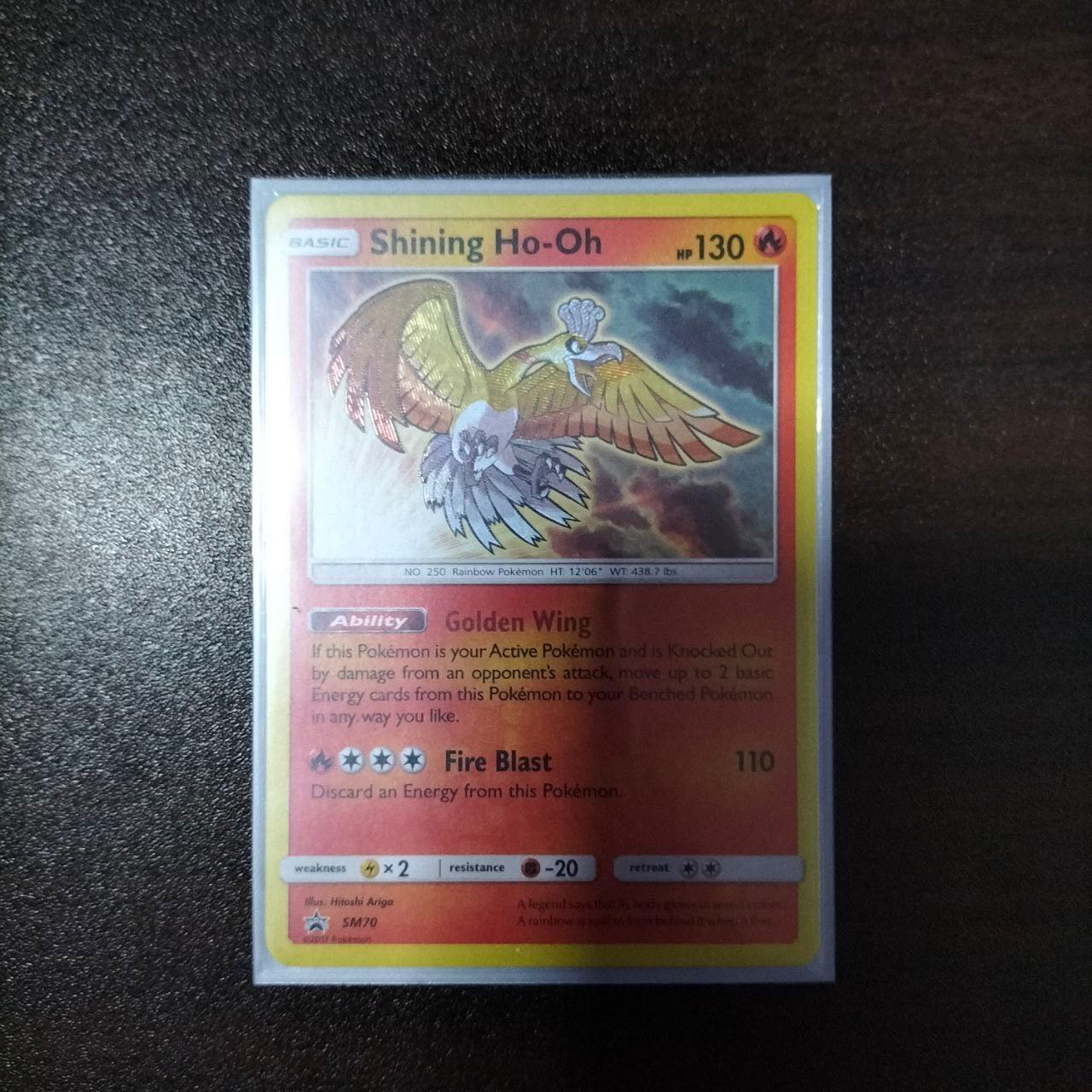 SHINING HO-OH BLACK STAR PROMO HOLO SHINING LEGENDS POKEMON TCG CARDS ...
