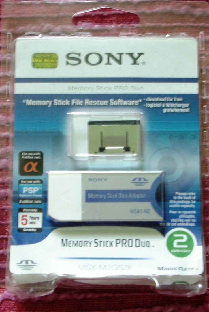 Sony Memory Stick Pro Duo, Computers & Tech, Parts & Accessories ...