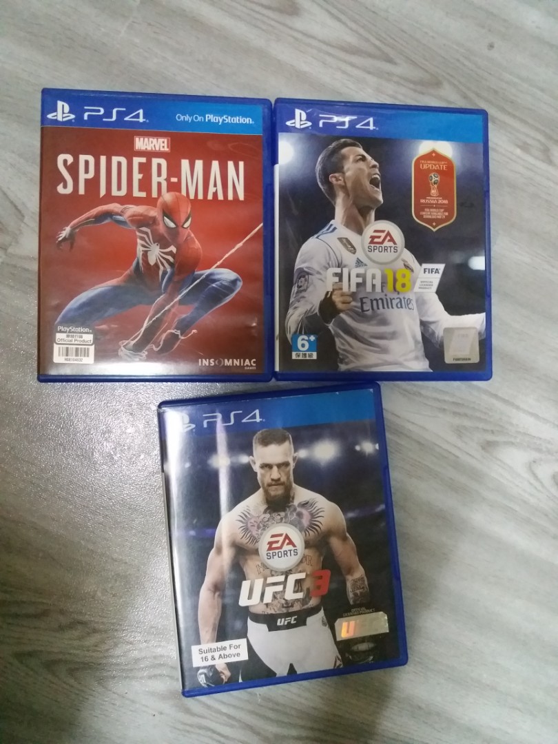 spiderman , ufc 3 , fifa, Video Gaming, Video Games, PlayStation on ...