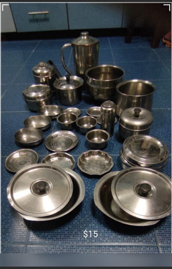 Stainless steel vessels, Furniture & Home Living, Kitchenware ...