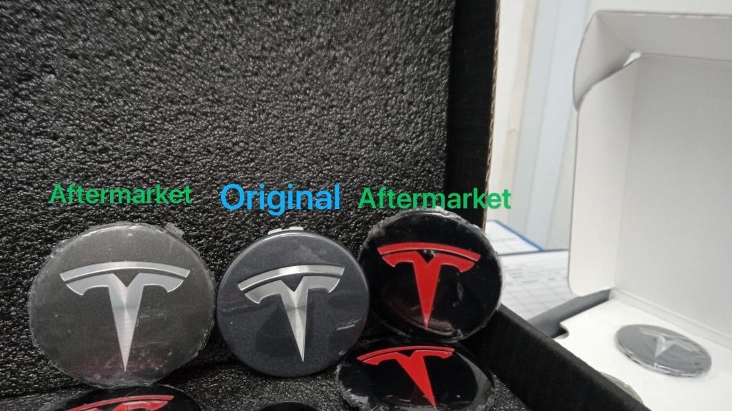 Tesla 3- Wheel Cap + Hub Nut + Removal Tool, Car Accessories, Tyres ...