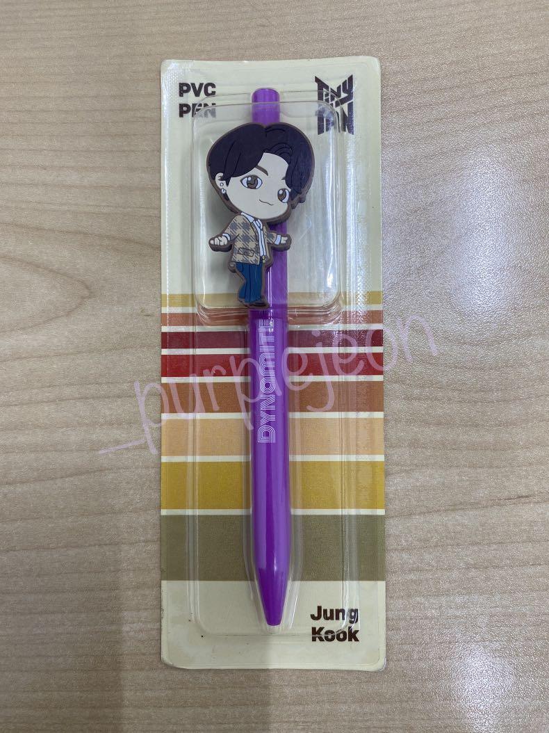TINY TAN PENS (JK pvc pen, Suga figure pen, V figure pen), Hobbies & Toys, Memorabilia ...