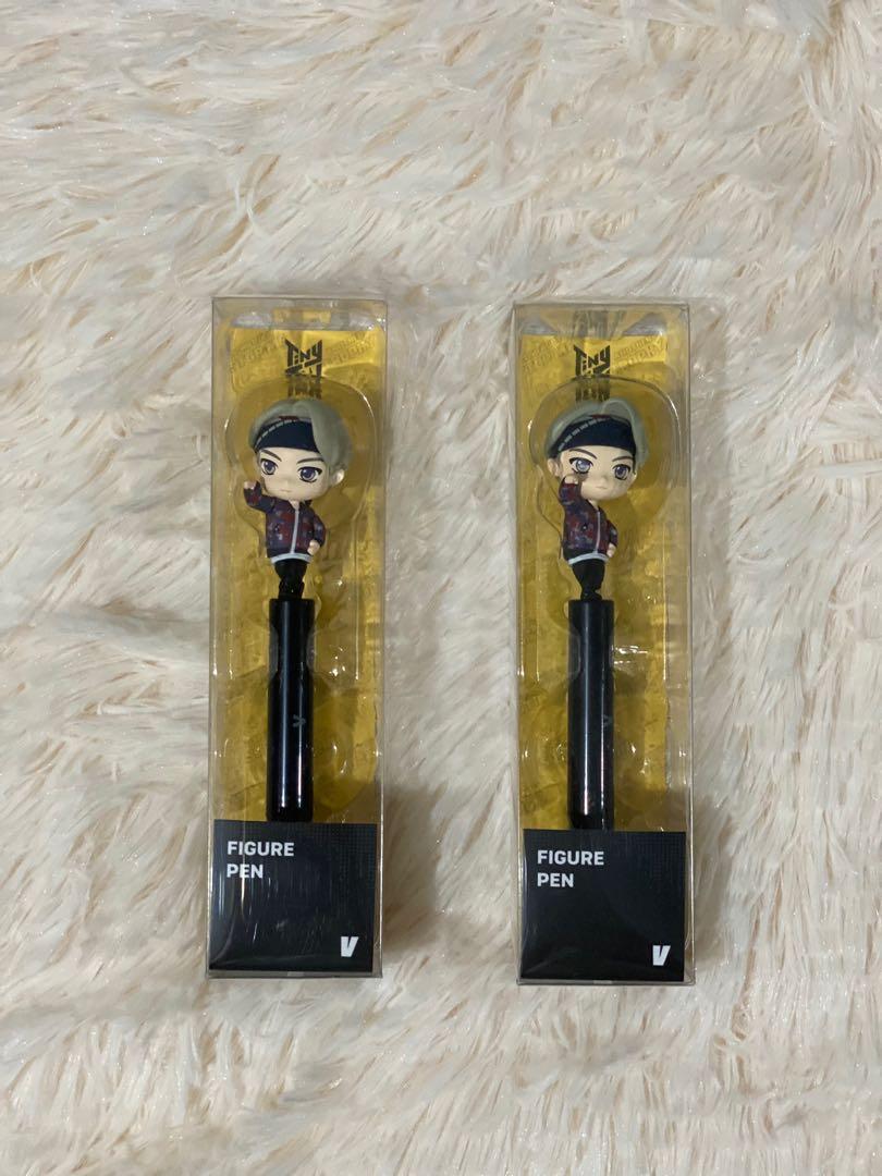 TINY TAN PENS (JK pvc pen, Suga figure pen, V figure pen), Hobbies ...