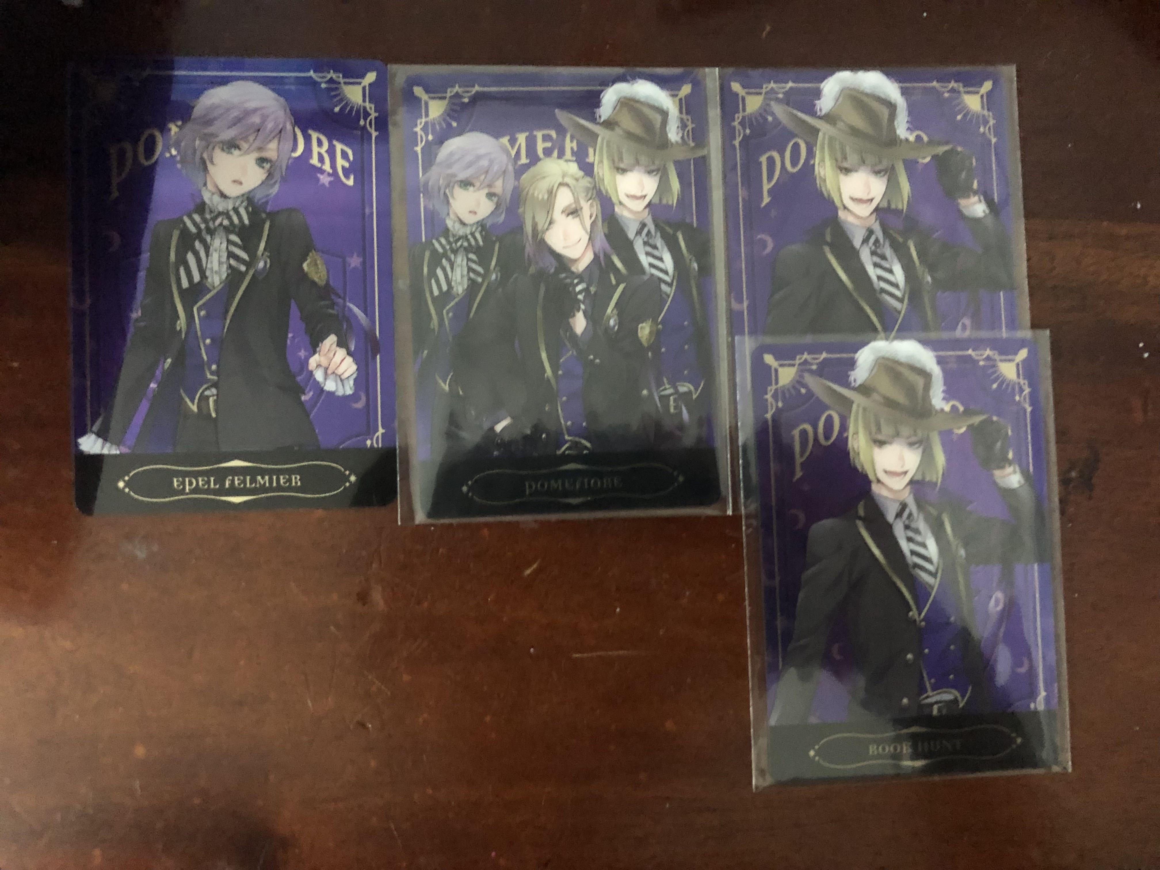 twisted wonderland twst wafer cards twin double wafer cards metal cards ...