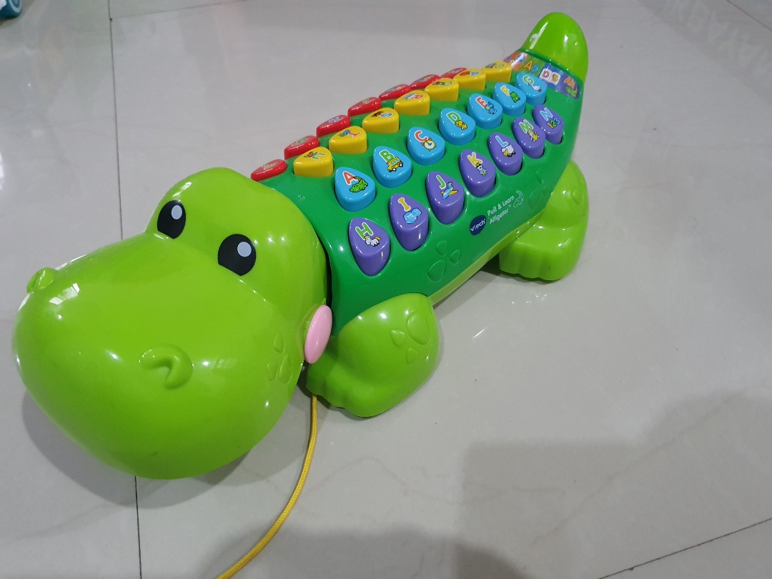 VTech Pull and Learn Alligator, Hobbies & Toys, Toys & Games on Carousell