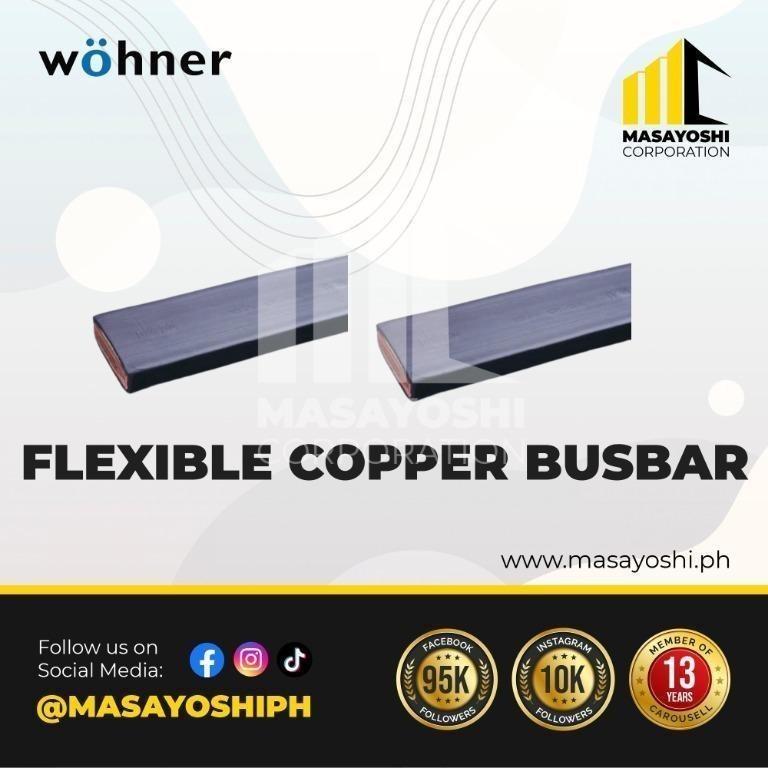 Wohner Flexible Copper Busbar Plain Insulated 438A | Model# 01253 ...