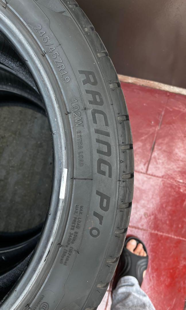 245/45/19 powertrac racing pro tyre. 2021, Auto Accessories on Carousell