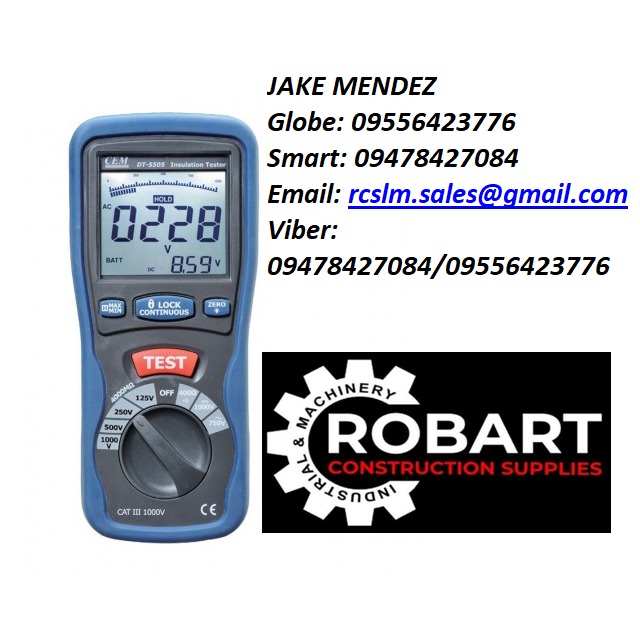 " CEM " INSULATION TESTER, Commercial & Industrial, Construction Tools ...