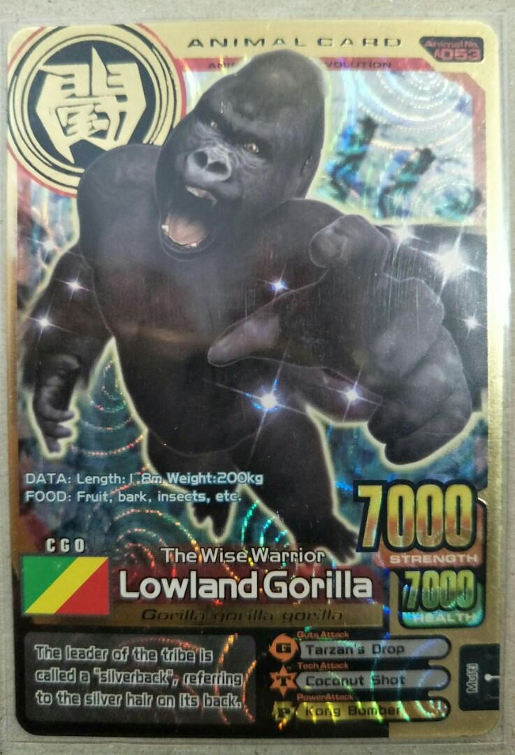 BANDAI Animal Kaiser Evo.3 Animal Card Lowland Gorilla {Gold Rare}, Hobbies & Toys, Toys & Games ...