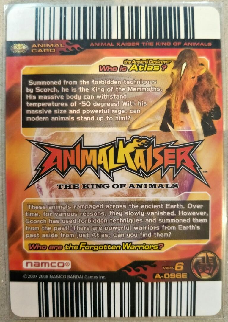BANDAI Animal Kaiser Ver.6 Animal Card Atlas {Ultra Rare}, Hobbies ...
