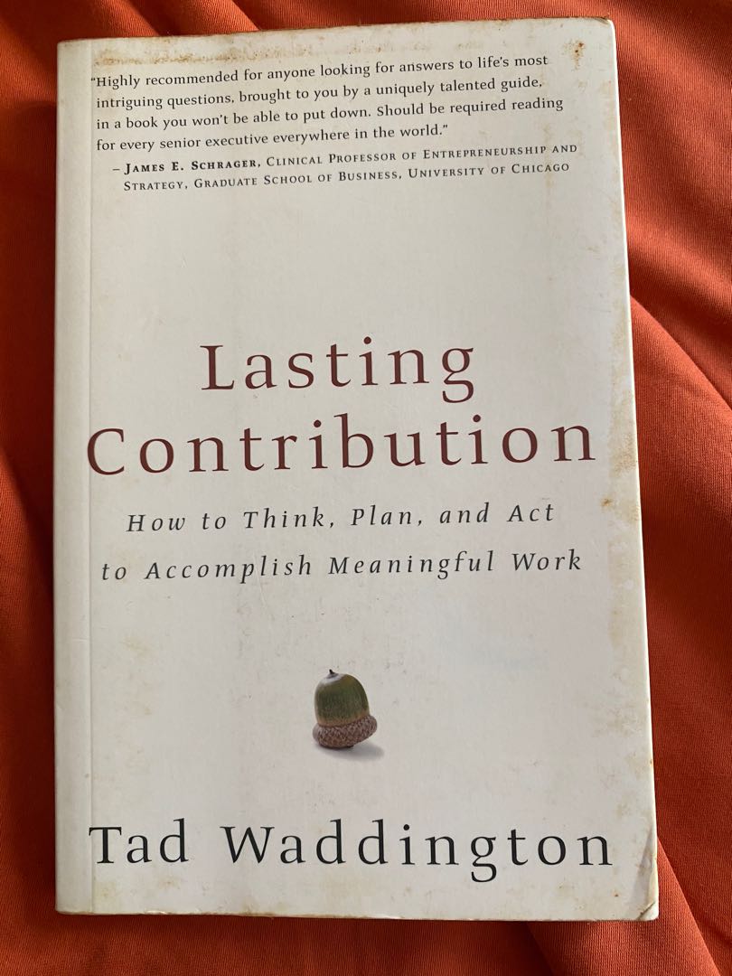 Book: Lasting Contribution by Tad Waddington, Hobbies & Toys, Books ...