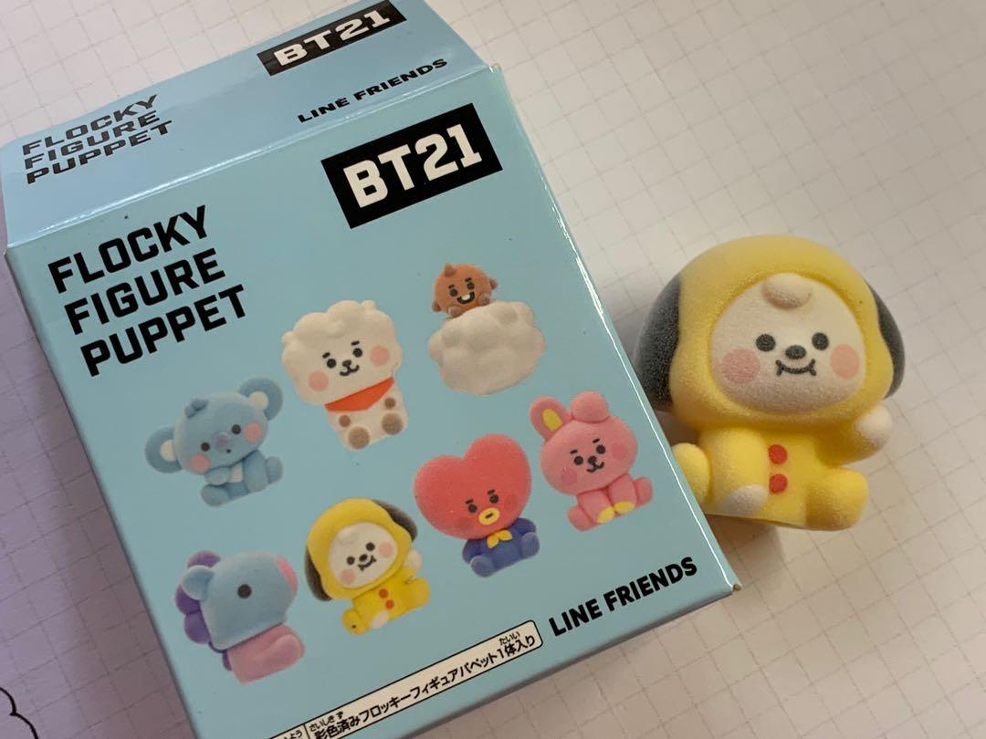 放 BTS BT21 Flocky figure puppet chimmy, 興趣及遊戲, 收藏品及紀念品, 韓流 - Carousell
