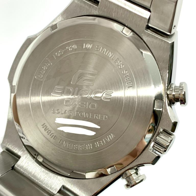 CASIO EQS-920DB SILVER EDIFICE SOLAR-POWERED CHRONOGRAPH FULL SET ...