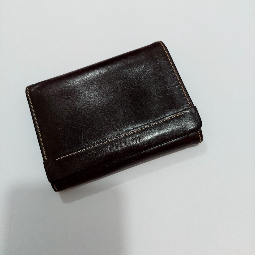 Cellini Leather Trifold Wallet, Men's Fashion, Watches & Accessories ...