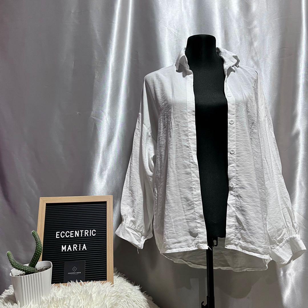 Classic Plain White Long Sleeves Polo, Women's Fashion, Tops ...